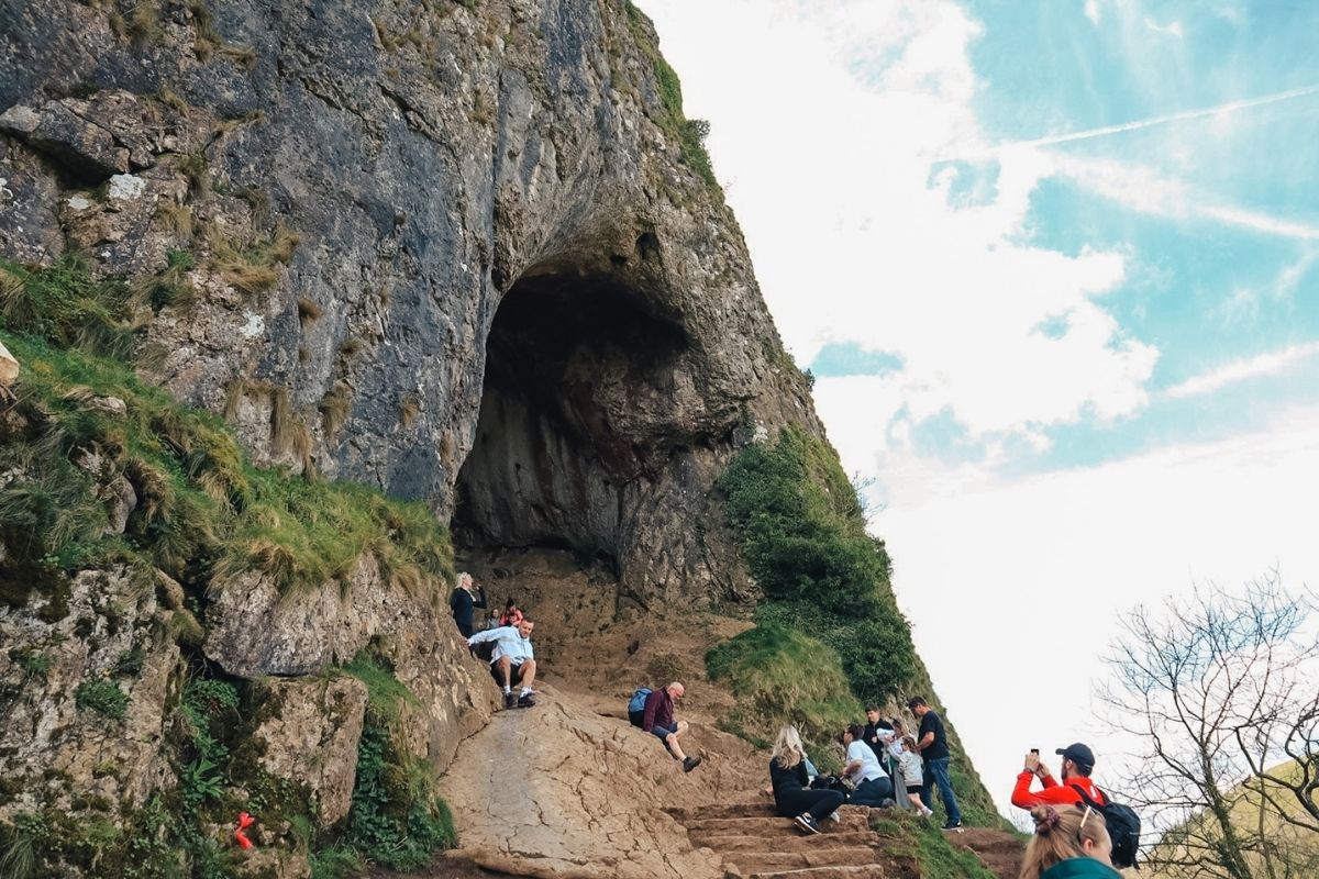 Thor's Cave Walking Route - Circular Walk Guide And Map